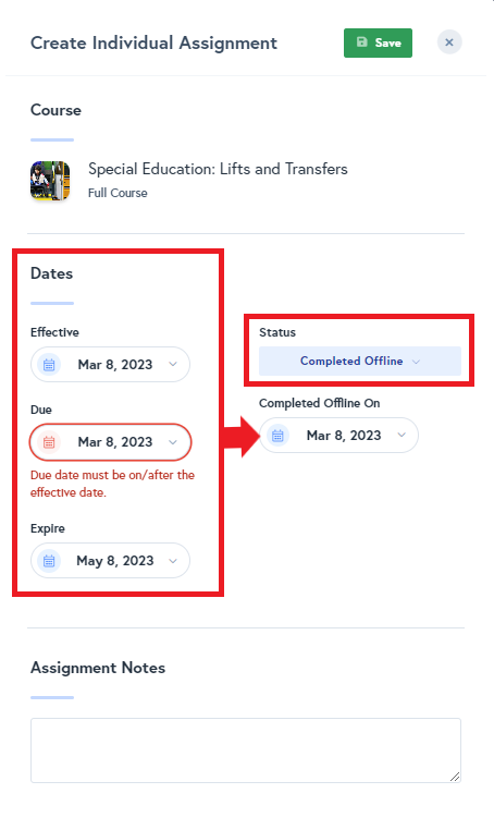 How to Manually Provide Credit for an Assignment