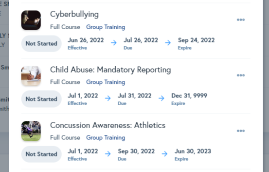 Training Launch Checklist