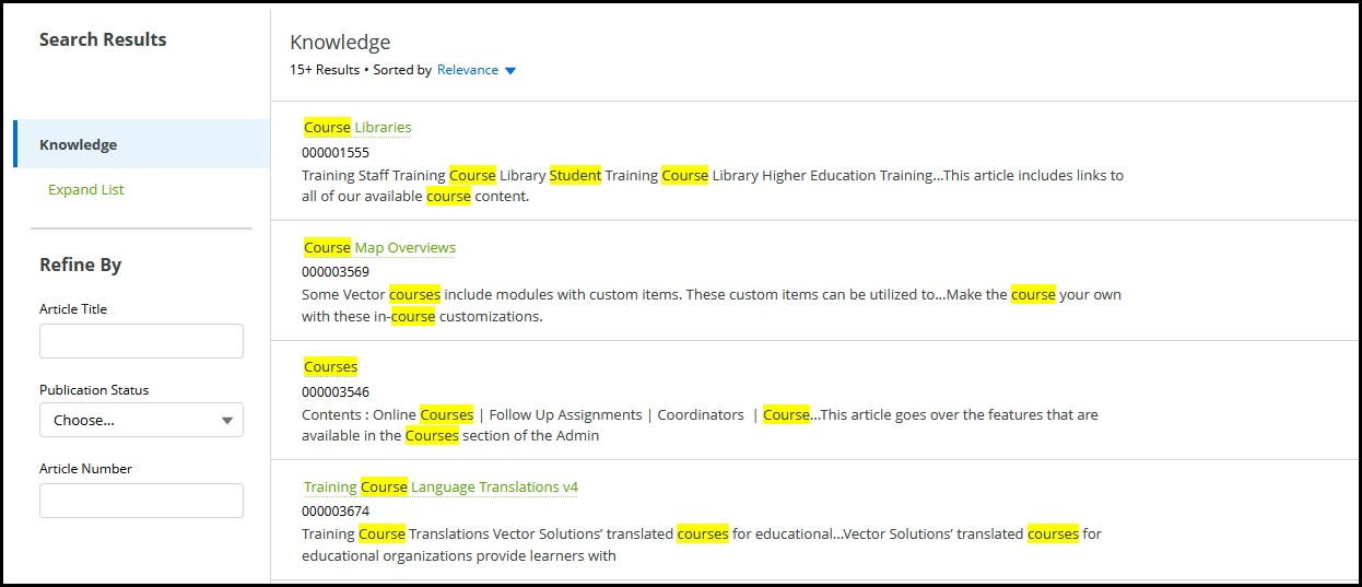 How to Use the Vector LMS Education Edition Support Center