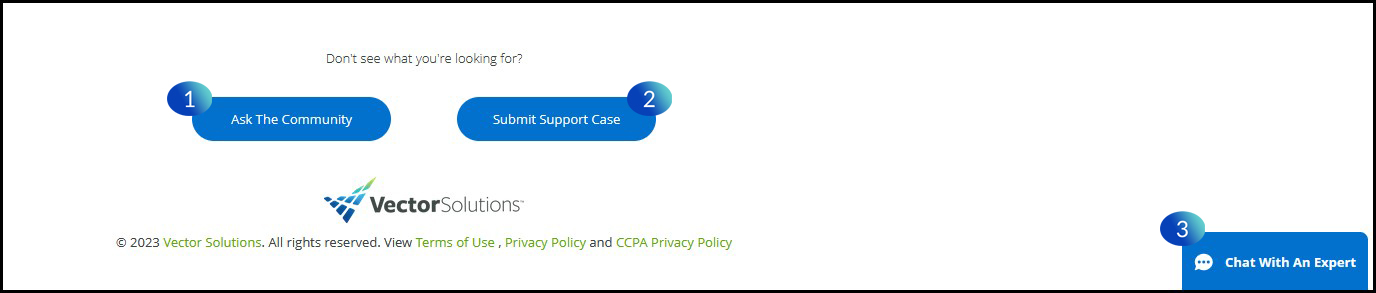 How to Use the Vector LMS Education Edition Support Center